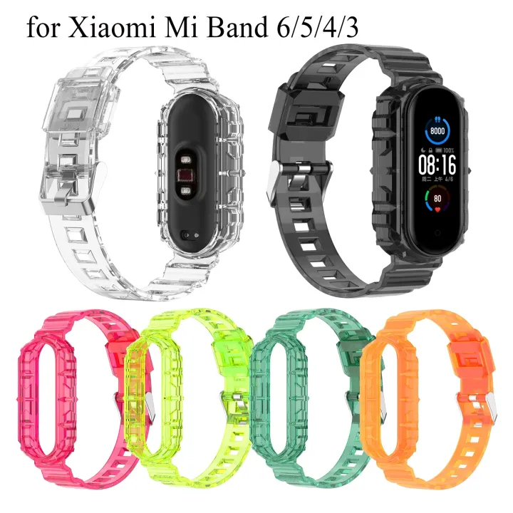 สายรัดข้อมือ TPU แฟชั่นสำหรับ Xiaomi,สายนาฬิกาข้อมือสำหรับ Xiaomi Mi Band 6/5/4/3สายรัดข้อมือ ...