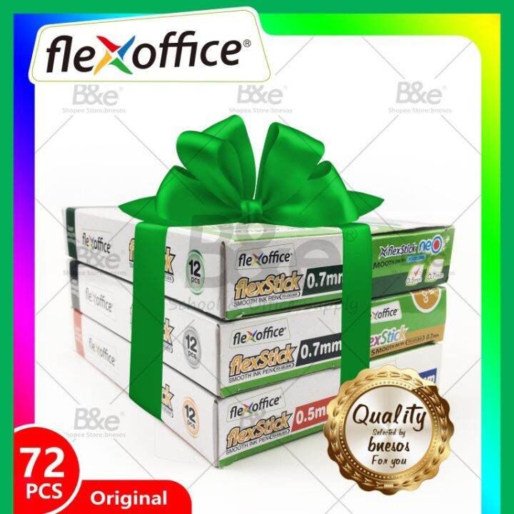 bnesos Stationary School Supplies Flexstick Smooth Ink Pen 0.5 0.7 ...