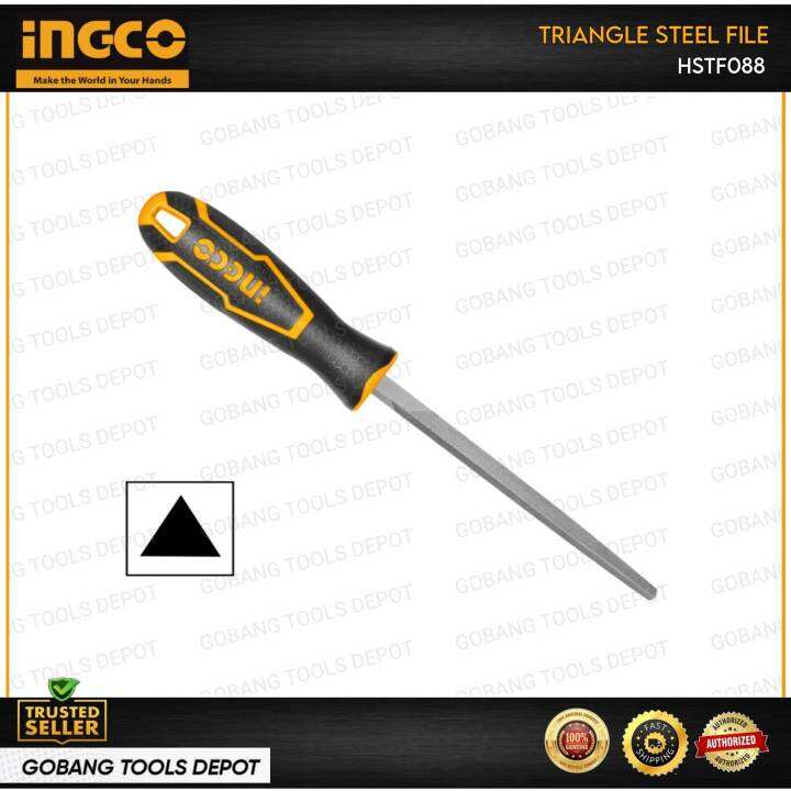 Ingco 8" TRIANGLE Steel File 200mm HSTF088 | Lazada PH
