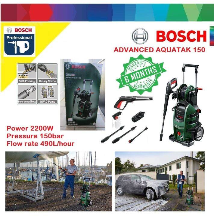Bosch Advanced Aquatak 150 Heavy Duty High Pressure Cleaner | Lazada
