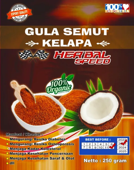 GULA SEMUT ASLI GULA SEMUT ORGANIC GULA SEMUT KELAPA HERBAL SPEED 250 ...