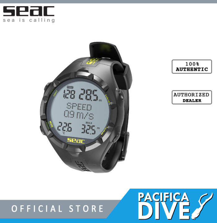 SEAC Apnea HR Dive Computer, Black/Yellow | Lazada PH