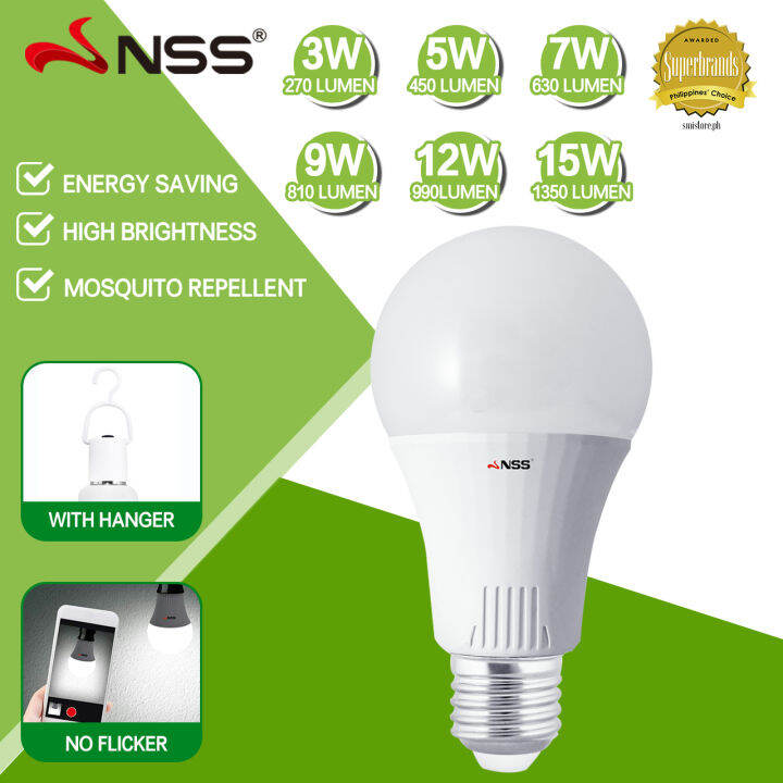 NSS LED LIGHT BULB with SAMSUNG LED Inside E27 Energy Saving 3W 5W 7W 9W 12W NS-BL030 up to NS ...