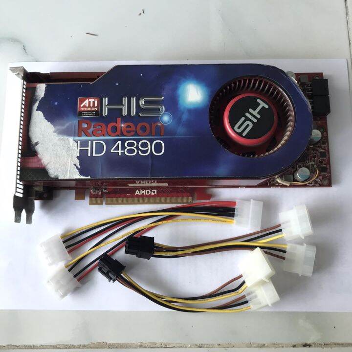 การ์ดจอ ATI Radeon HD 4890 (แรงเทียบเท่าNVIDIA GeForce GTX 555)+แถมสาย6pinและสายY-molex | Lazada ...