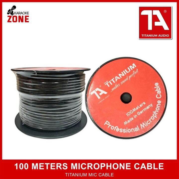 ☎ Microphone Wire / Titanium 100m Heavy Duty Microphone Cable / Mic ...