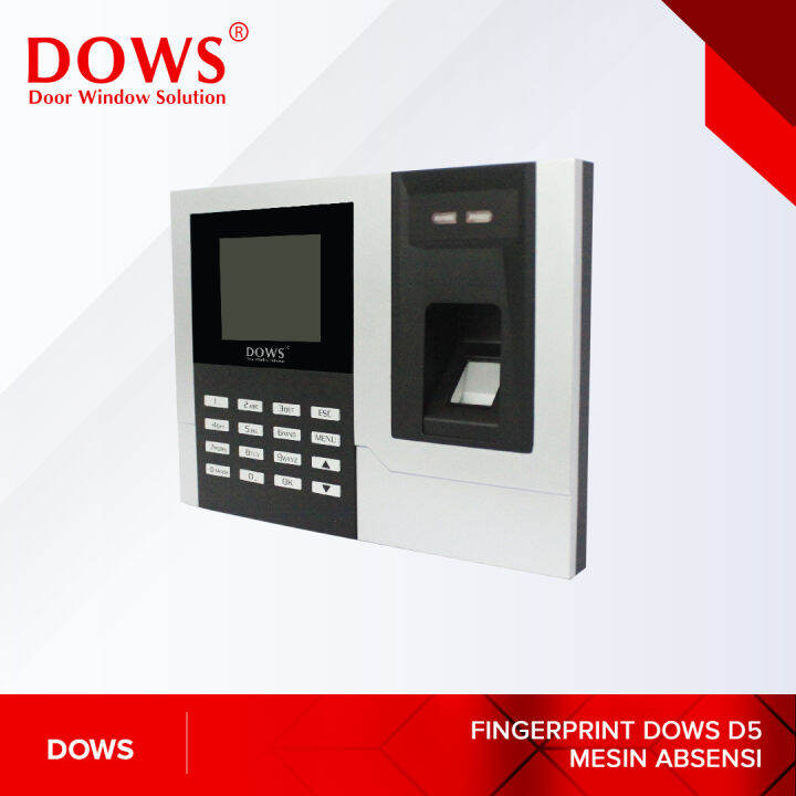 DOWS D5 Mesin Absen Absensi Sidik Jari Fingerprint & Access Control ...