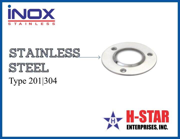 ROUND BASE FLANGE with HOLE T201 Stainless Steel Wall Mounted | Lazada PH