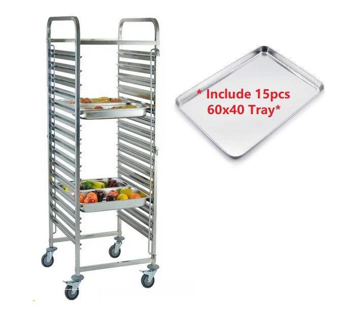 Stainless Steel Cooling Baking Rack with 15 tiers for Bakery Industry ...