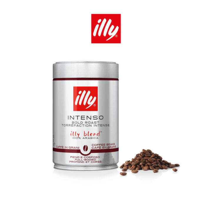 ILLY เมล็ดกาแฟคั่ว INTENSO ROAST - 250 กรัม/กระป๋อง | Lazada.co.th