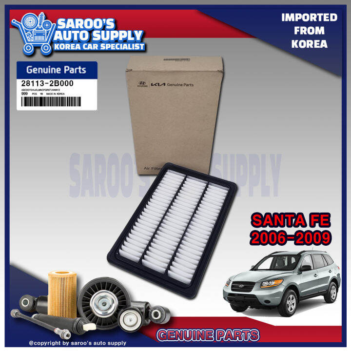 [Genuine] Air Filter / Air Cleaner For Hyundai Santa Fe (06-09 ...
