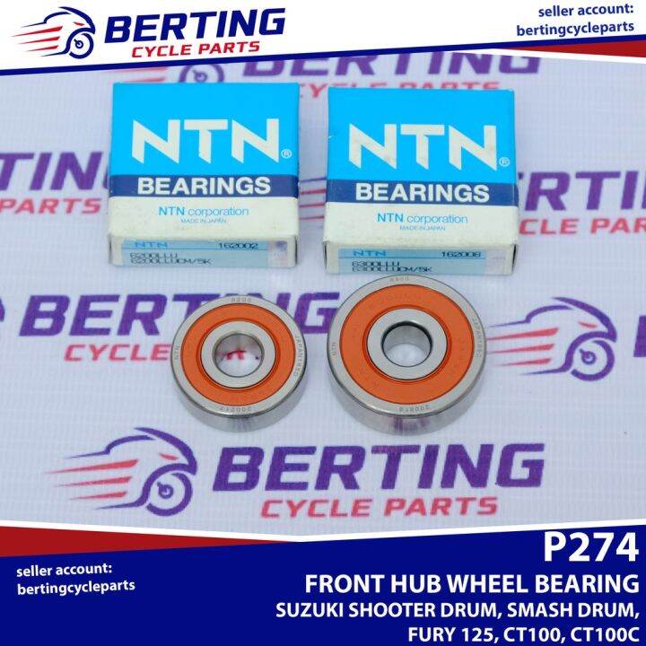 NTN 6200 6300 FRONT WHEEL HUB BEARING Suzuki Shooter Drum Smash Drum ...