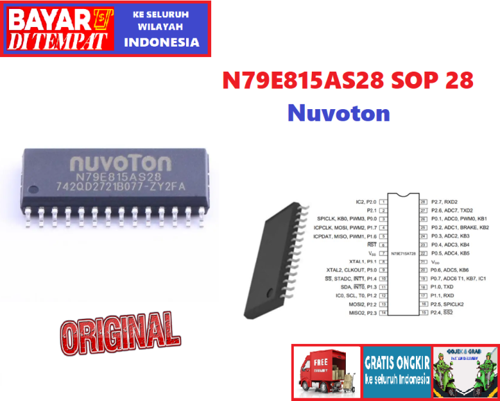 IC N79E815AS28 SOP 28 Nuvoton | Lazada Indonesia