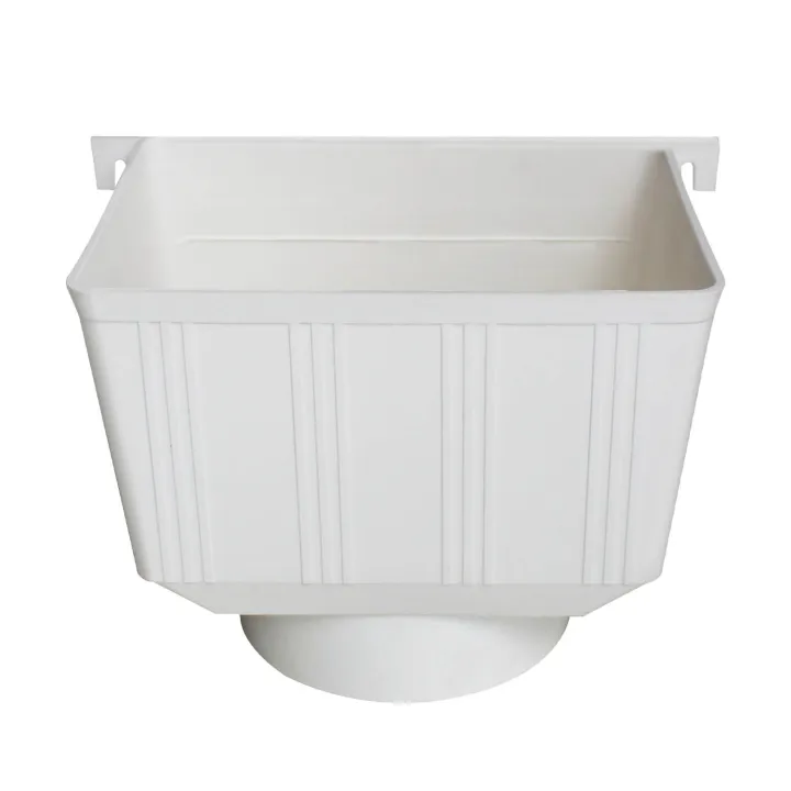 HF pvc rainwater hopper downspout drain adapter rain water collector ...