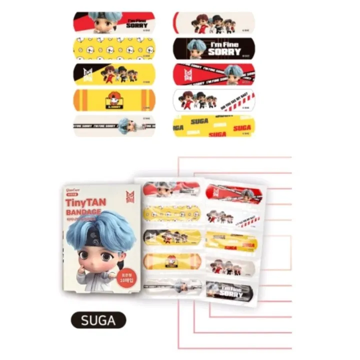 BTS TinyTan Bandage - Official and Authentic9dH | Lazada PH