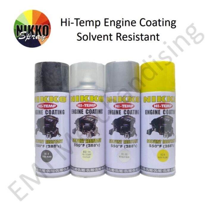 Nikko Hi-Temp. Engine Coating Spray Paint heat resistant high ...