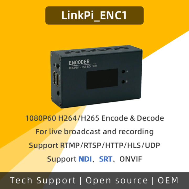 ENC1 HDMI Encoder Decoder 1080P NDI SRT RTMP RTSP Live Stream IPCam ...