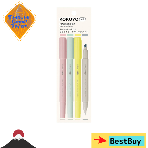 KOKUYO highlighter marker ME 4 color assorted set KME-MPMT201-4S | Lazada PH