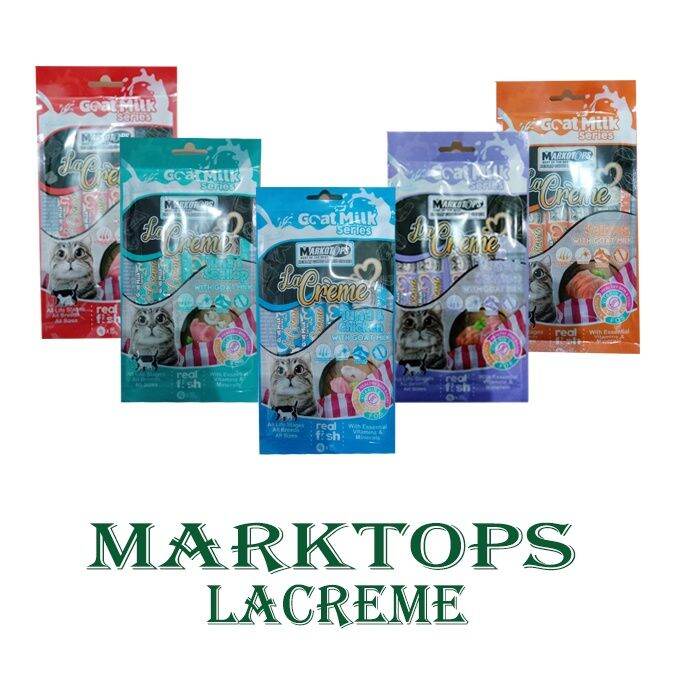 Markotop La Creme Goat Milk 4x15gr Snack Liquid Cat | Lazada Indonesia