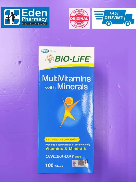 BioLife Bio Life Bio-Life MultiVitamins with Minerals ( 1 x 100's ...