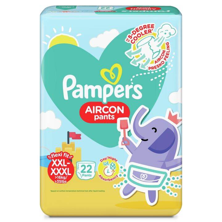PAMPERS Aircon Pants Value Pack Diapers XXL 22s | Lazada PH