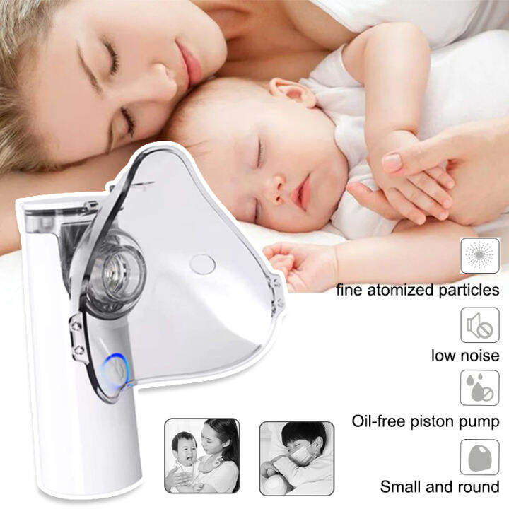Portable Kids Nebulizer Machine Medical Atomizer Nebuliser Inhalator ...