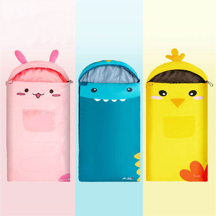 ถุงนอนกลางแจ้งสำหรับเด็ก3สีผ้าห่มกันหนาวหนาสำหรับฤดูใบไม้ร่วงและใบไม้ ...