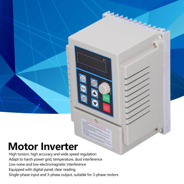Inverter Speed Regulator Single‑Phase Input Variable Frequency for 3 ...