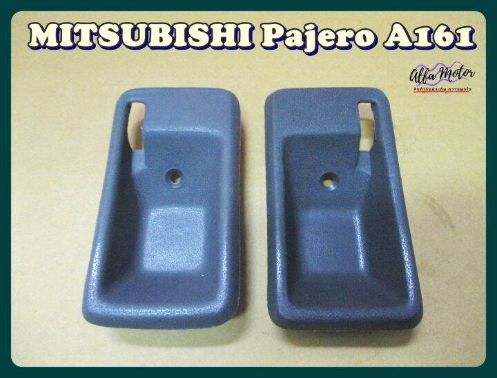 MITSUBISHI PAJERO A161 DOOR HANDLE SOCKET LH&RH "BLACK" SET #เบ้ารองมือ ...
