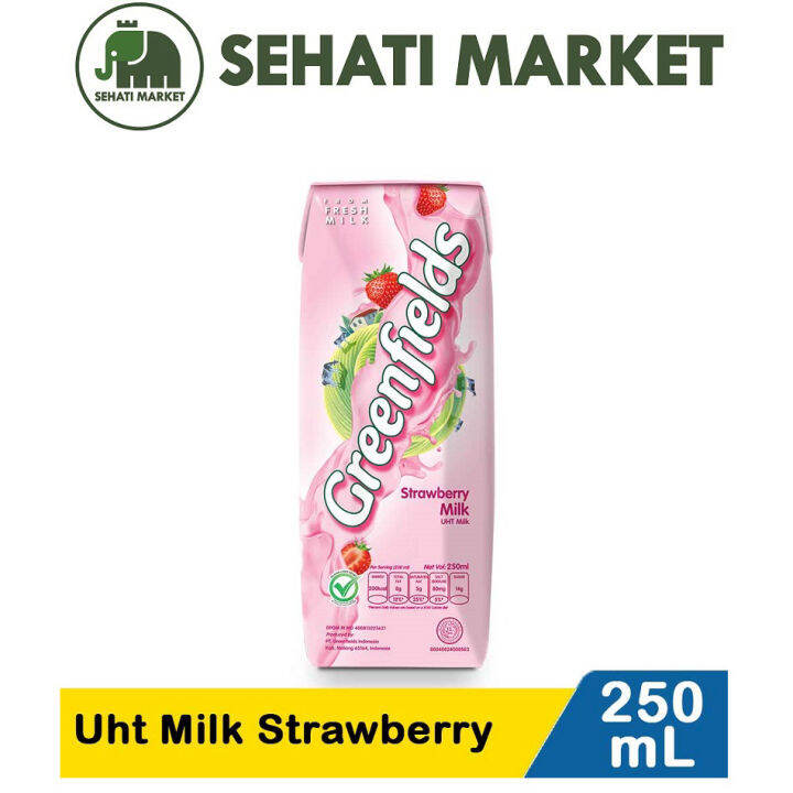 GREENFIELDS SUSU UHT STRAWBERRY 250ml | Lazada Indonesia
