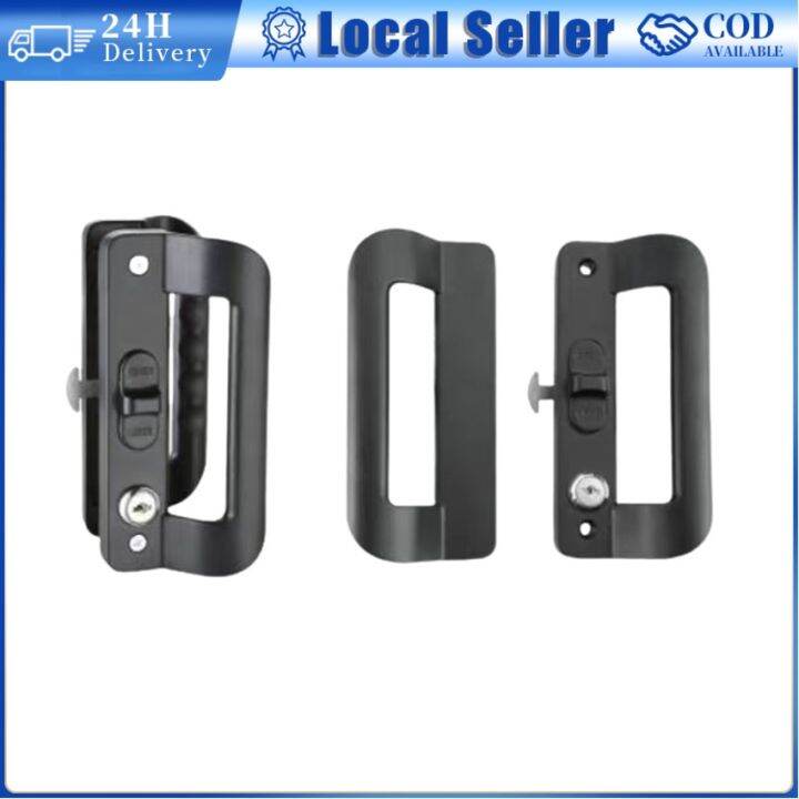 Windows Sliding Glass door lock handle with hook kunci pintu aluminium ...