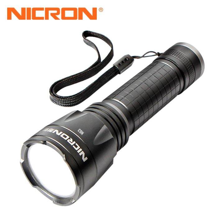 Nicron Flashlight N63 300 Lumens 195 Meters Long Beam Ip68 Waterproof ...