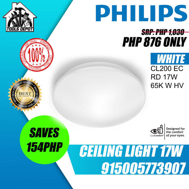 PHILIPS CEILING LIGHTS CL200 EC RD 17W 65K W HV 02 | Lazada PH
