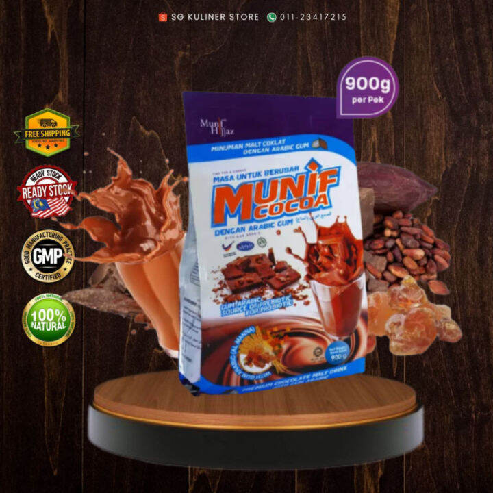 MUNIF HIJAZ MINUMAN KOKO COKLAT 900GM | Lazada
