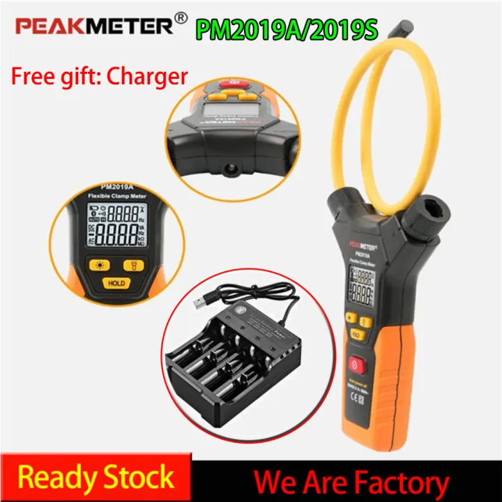 【Factory Price】PEAKMETER PM2019A Smart AC 3000A 6000 counts Digital ...