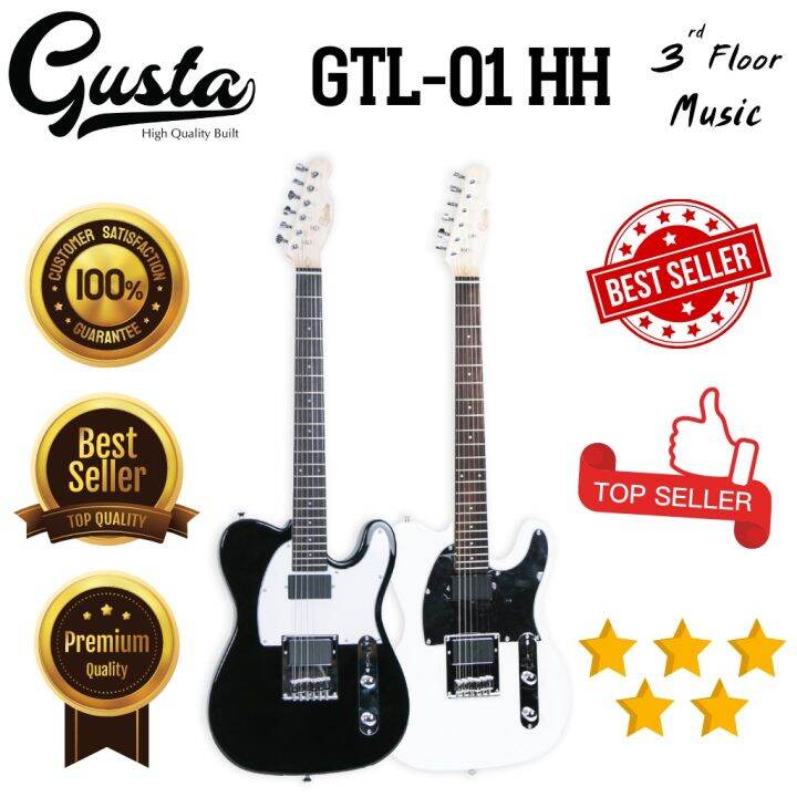 (มีของแถมพิเศษ) Gusta GTL-01 HH กีต้าร์ไฟฟ้า Electric Guitar 3rd Floor ...