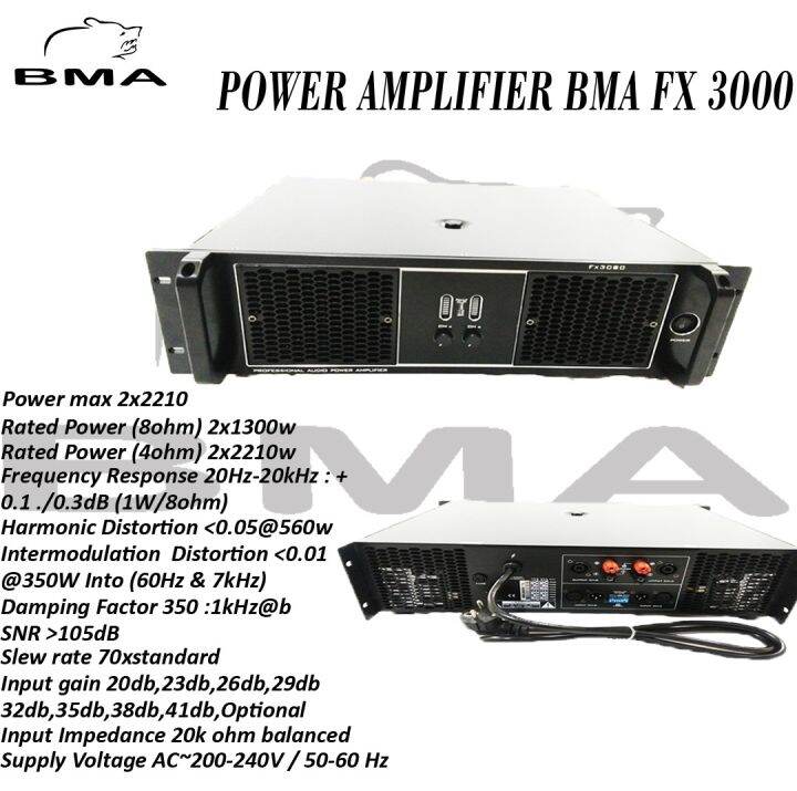 AMPLIFIER BMA FX-3000 | Lazada Indonesia
