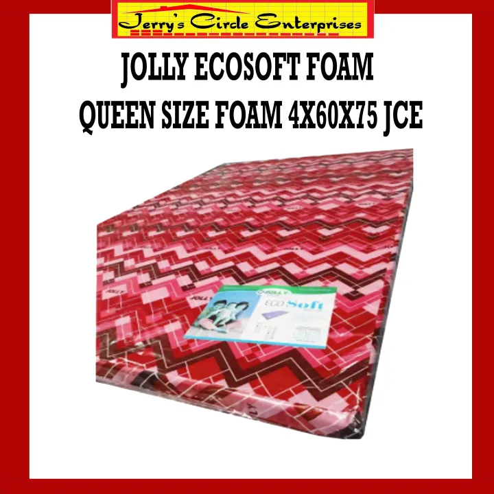 JOLLY ECOSOFT FOAM / QUEEN SIZE FOAM 4X60X75 JCE | Lazada PH