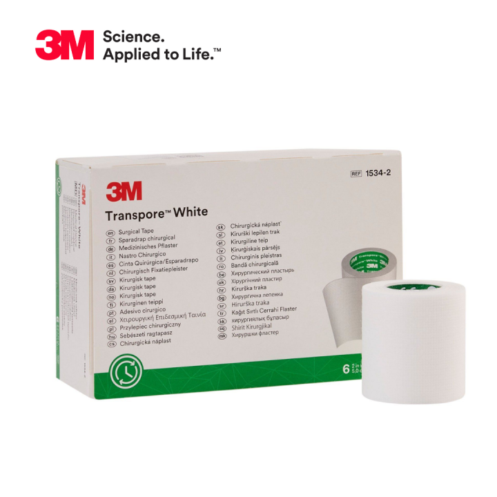 3M Transpore White Surgical Tape 2 Inch x 10 yds 1534-2 | Lazada