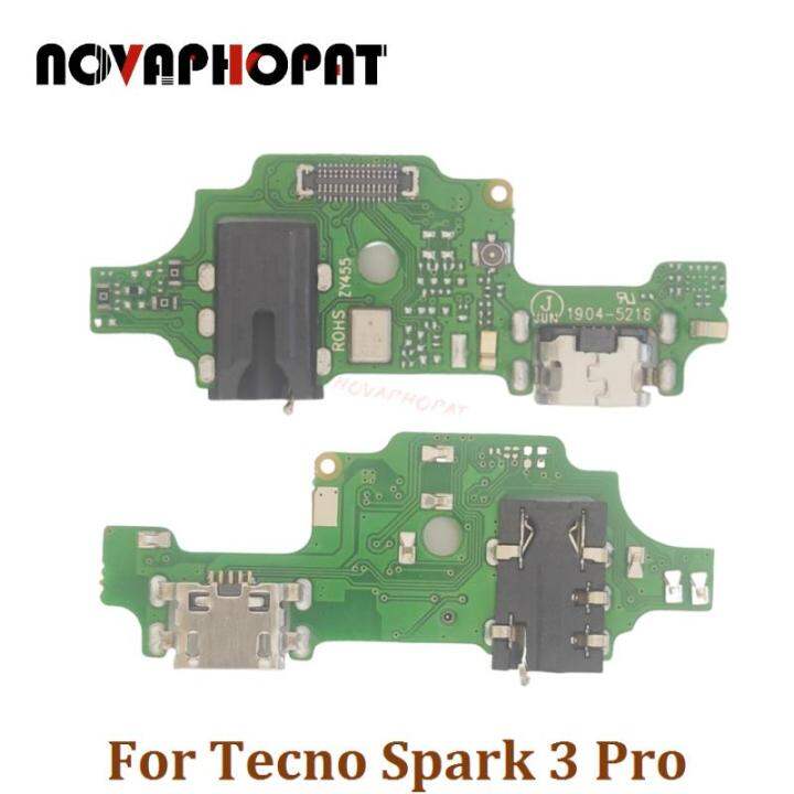 สำหรับ Tecno Spark 3 Pro Kb8 Kb3 Usb D Ock ชาร์จพอร์ตเสียบหูฟังเสียง ...