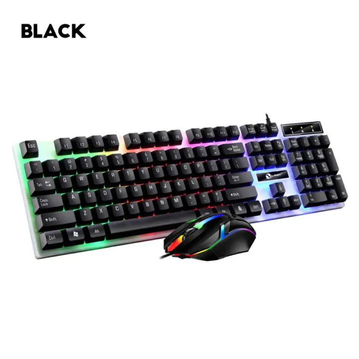 Original GTX300 Colorful Gaming Keyboard and Mouse LED Backlight ...