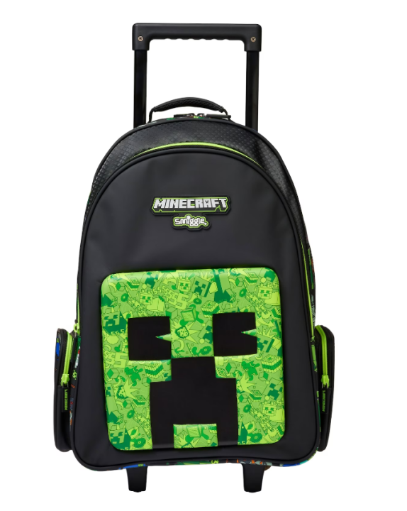 Smiggle Minecraft Trolley Backpack for boy girl big size Backpack ...
