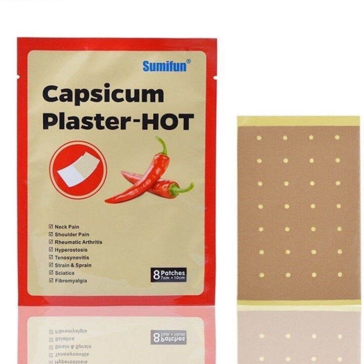8Patch Hot Muscle Pain Reliever Patch Chinese Medical Capsicum Plaster ...