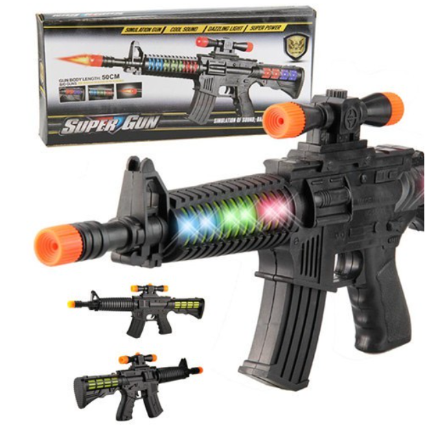 Super Electronic Toys Gun With Colorful Light and Sound Electric ...