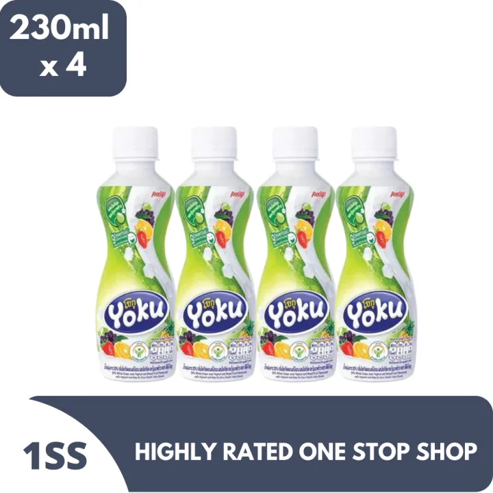Yoku Yoghurt Drink Mixed Fruit 230ml x 4 | Lazada PH