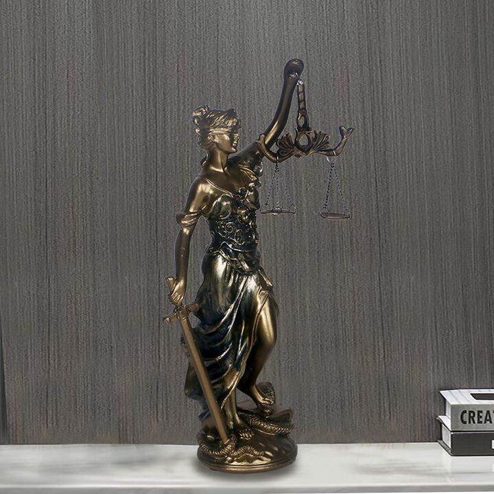 Goddess of Justice Lady Justice Statue for Home Décor Office Bookshelf ...