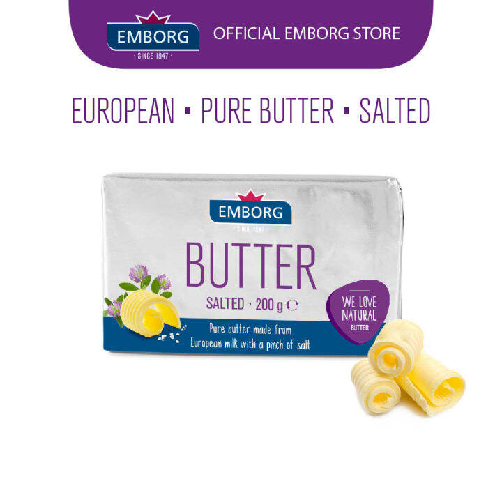 EMBORG Butter, Salted 200g | Lazada PH