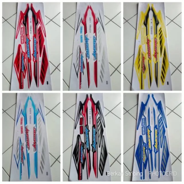 available☇ Multicolor Vinyl Striping Yamaha Mio Sporty Amore Body ...