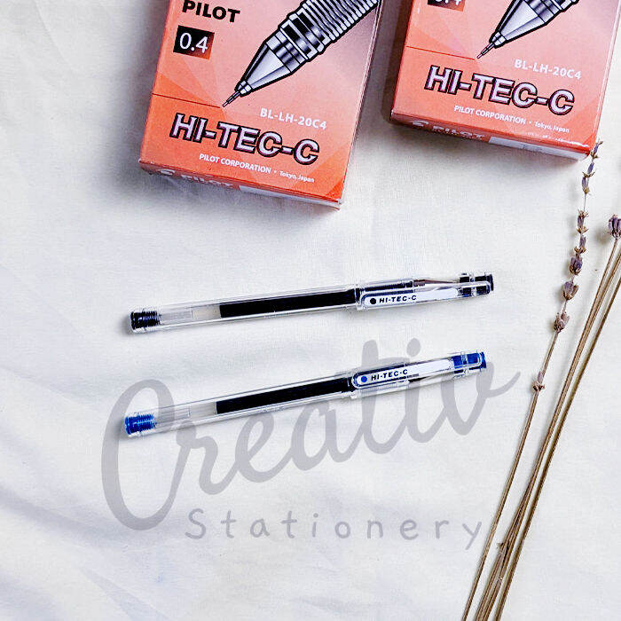 Pilot Hitec Bolpen Gel Hitech 0.4 Mm Tinta Hitam Biru | Lazada Indonesia