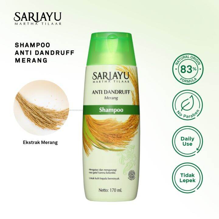 Sariayu Anti Dandruff Shampoo Merang 170ml | Lazada Indonesia