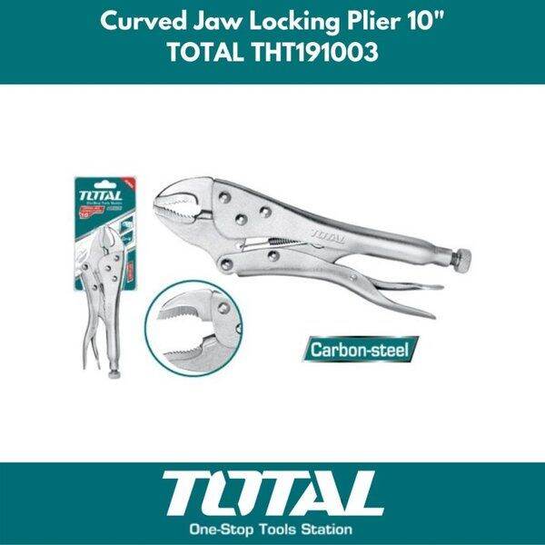Tang Buaya Bengkok TOTAL THT191003 10" Curved Jaw Locking Plier CR-V 10 ...